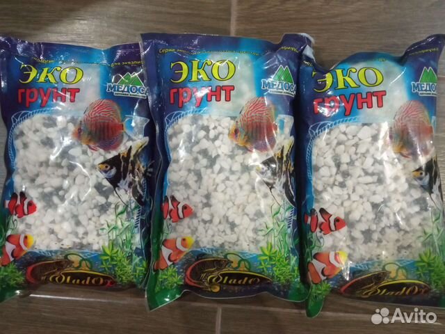 Грунт для аквариума чёрно-белый