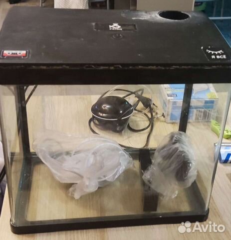 Аквариум+декорации+ помпа+ компрессор