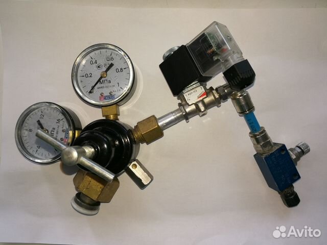 Со2 редуктор+клапан+катушка+дроссель